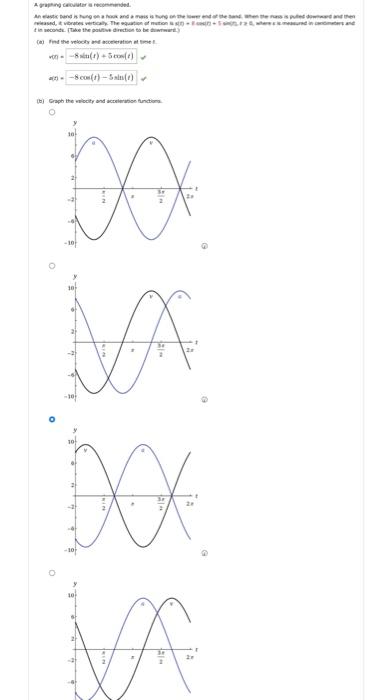Solved -(c) When does the mass pass through the equilibrium | Chegg.com