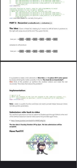 Project 5: git + GitHub Recursive List Manipulation | Chegg.com