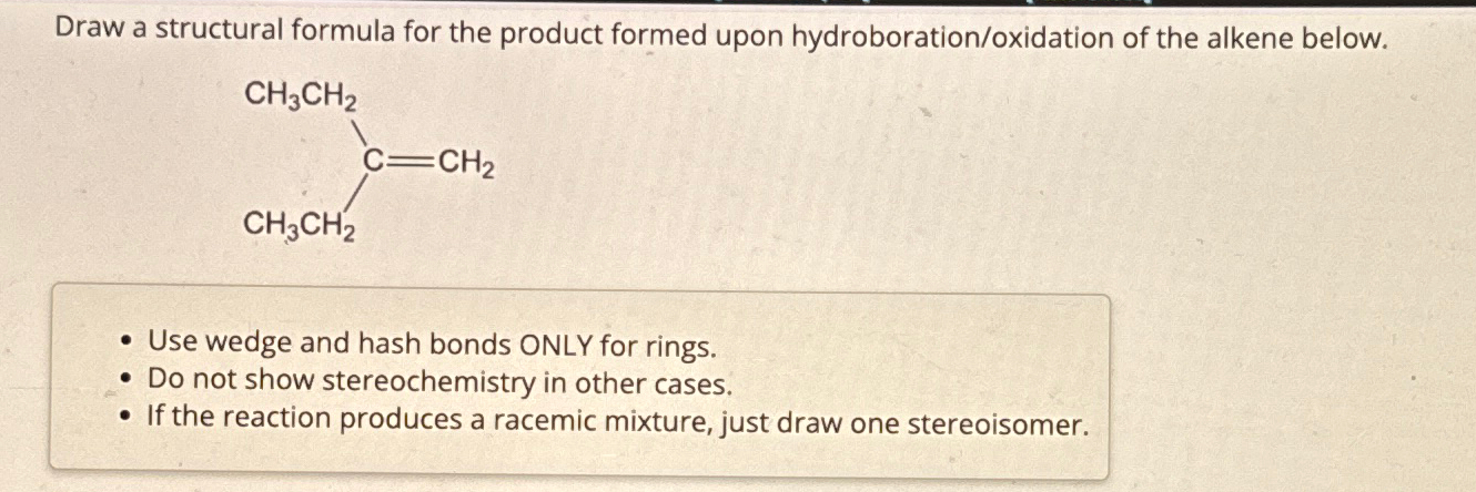 Solved Draw a structural formula for the product formed upon | Chegg.com