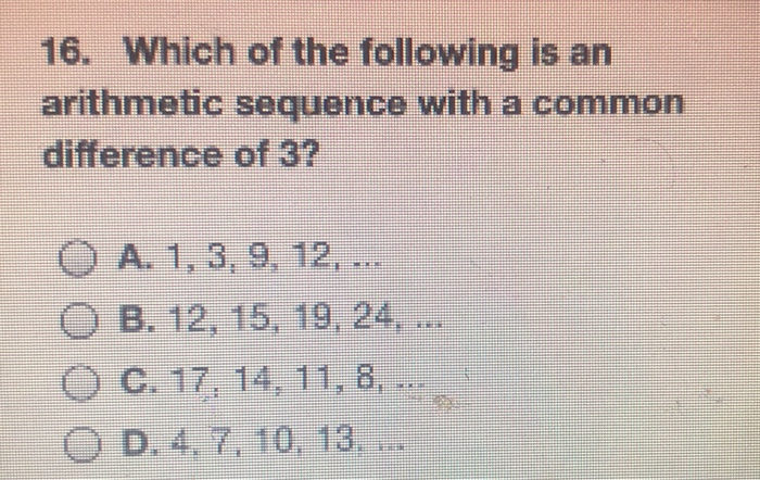 Solved 8. What is the sum of ten terms of a finite | Chegg.com
