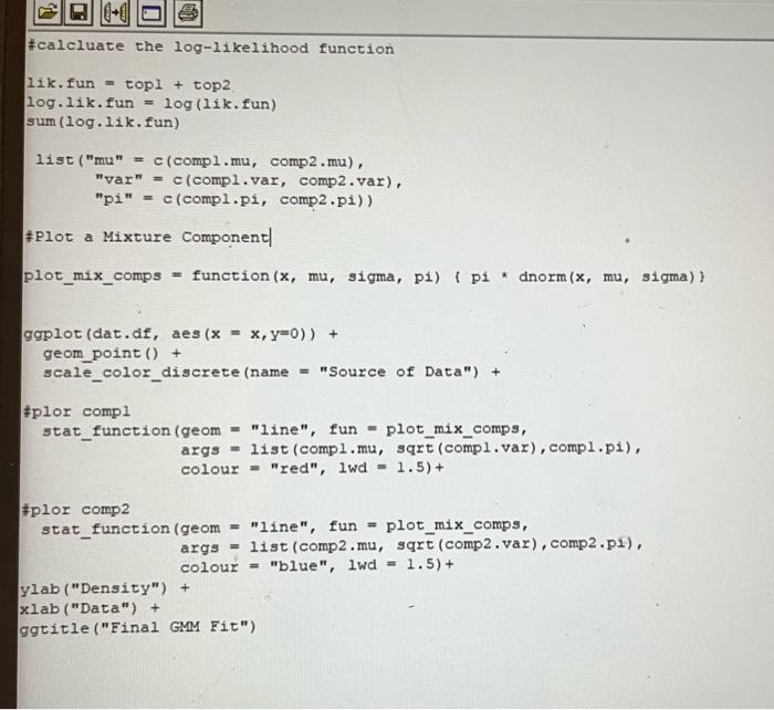 Solved This is data from k gaussian probability distribution | Chegg.com