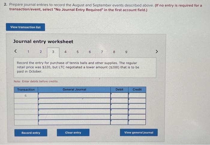 Solved 2. Prepare journal entries to record the August and | Chegg.com