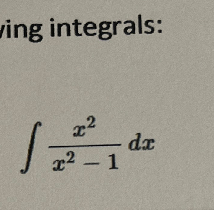 Solved ing integrals with partial faction decomposition | Chegg.com