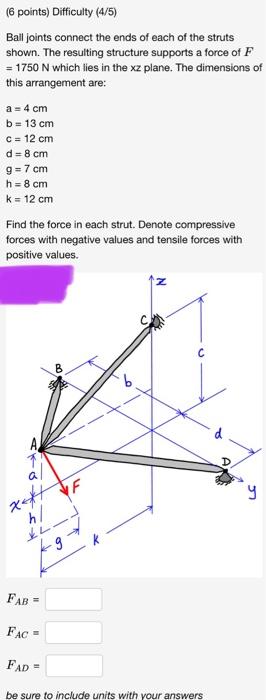 Solved (6 points) Difficulty (4/5) Bail joints connect the | Chegg.com