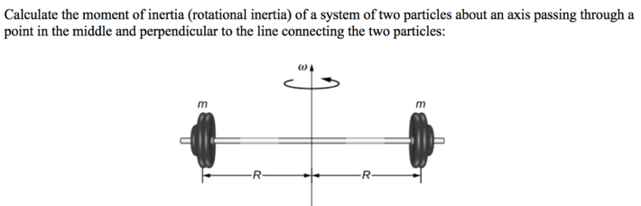 Solved Calculate the moment of inertia (rotational inertia) | Chegg.com