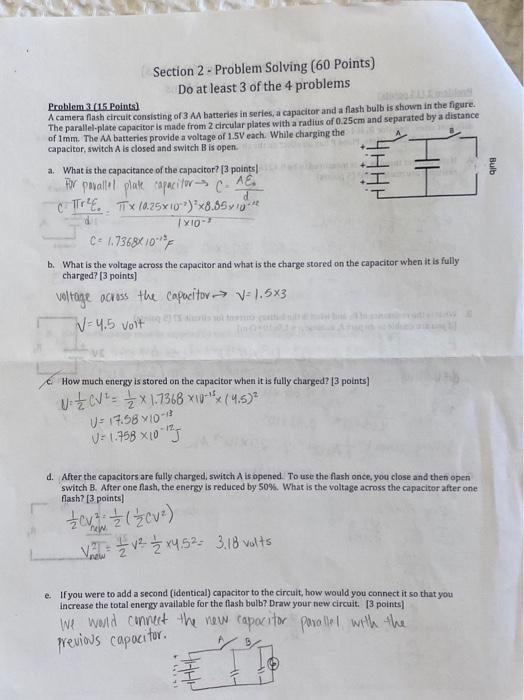 Solved Section 2 Problem Solving (60 Points) Do at least 3 | Chegg.com