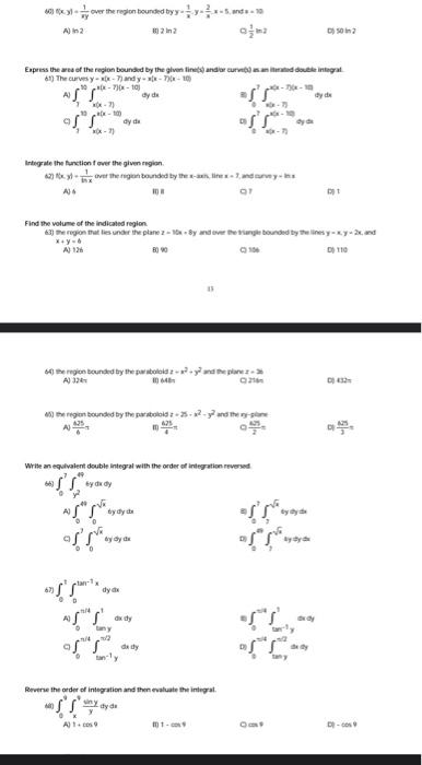 A) ln2 min2 Q 21ln2 Cis sin2 A) | Chegg.com