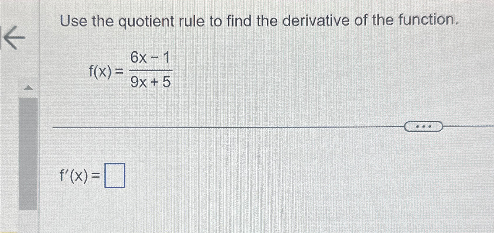Solved Use the quotient rule to find the derivative of the | Chegg.com