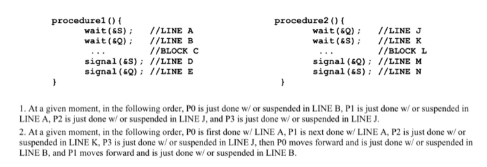 Solved Problem B. In the following code for procedurel () | Chegg.com