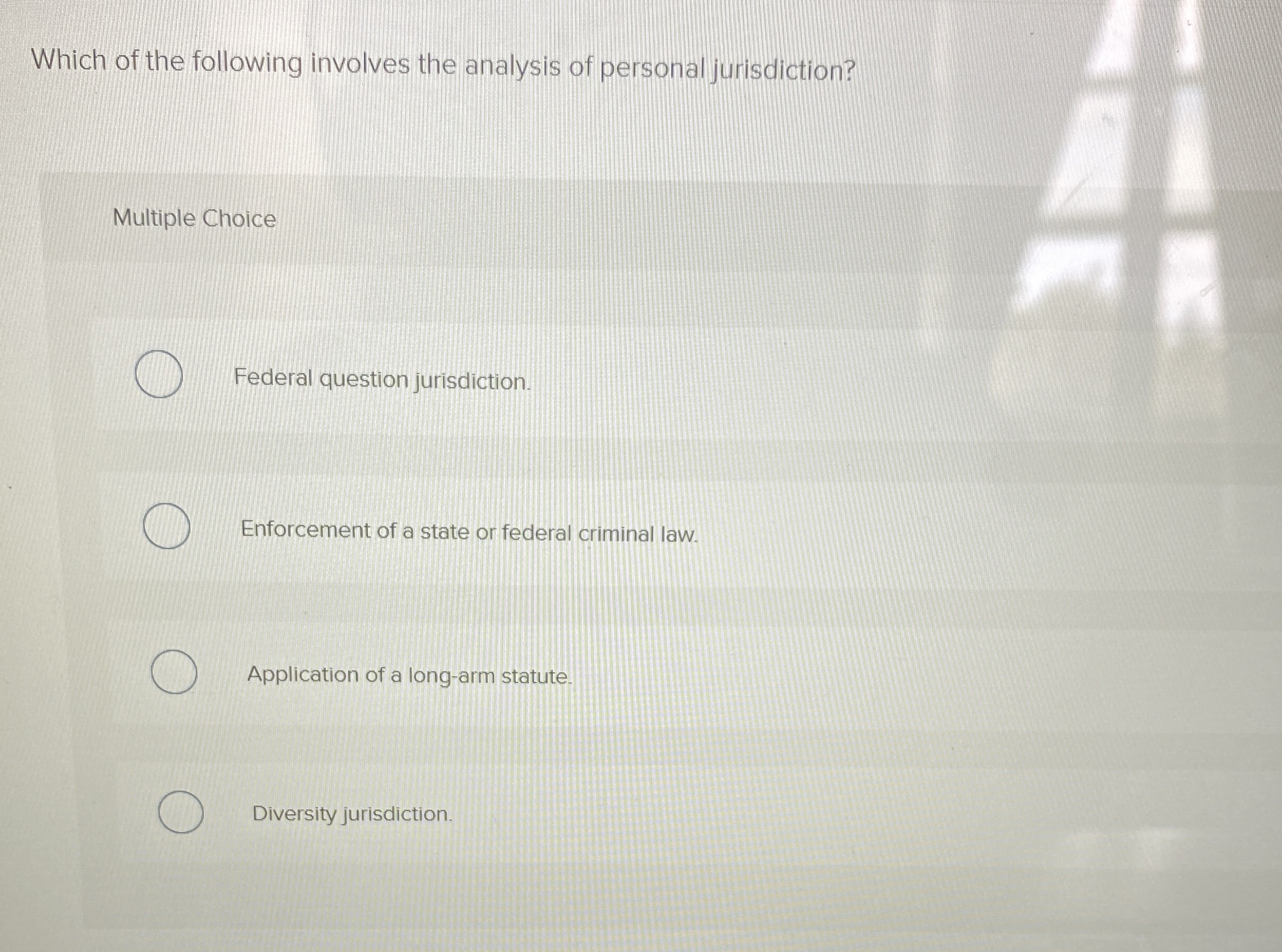 Solved Which of the following involves the analysis of | Chegg.com