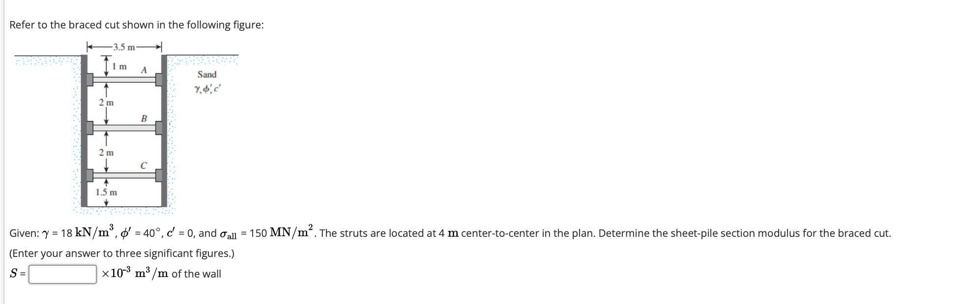 Solved Refer to ﻿the braced cut shown in ﻿the following | Chegg.com