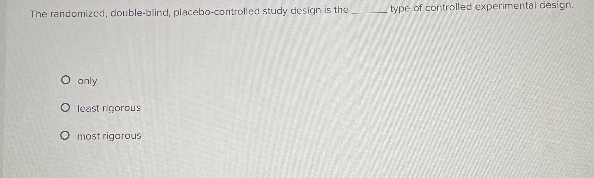 Solved The randomized, double-blind, placebo-controlled | Chegg.com