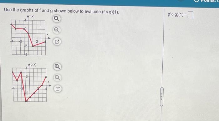 Solved Use the graphs off and g shown below to evaluate | Chegg.com
