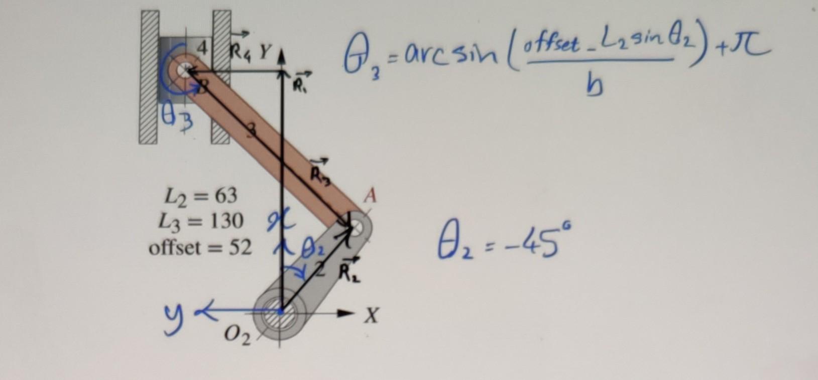 Solved In the crank-slider linkage shown below, the second | Chegg.com