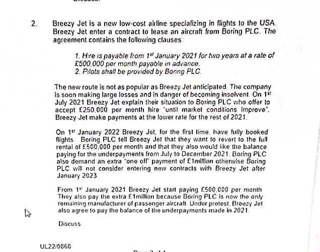 Solved Breezy Jet is a new low-cost airline specializing in | Chegg.com