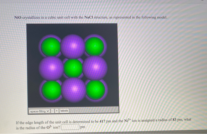 Solved MgO crystallizes in a cubic unit cell with the NaCl | Chegg.com