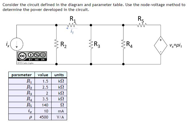 Solved Consider the circuit defined in the diagram and | Chegg.com