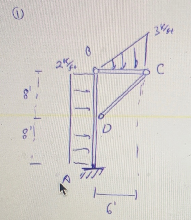 Solved - Draw FBD of the rigid bodies ADB, BC, and CD.- Draw | Chegg.com