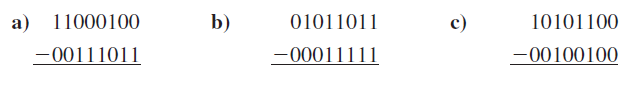 Solved Subtract The Following Signed Binary Numbers As Shown Usin 