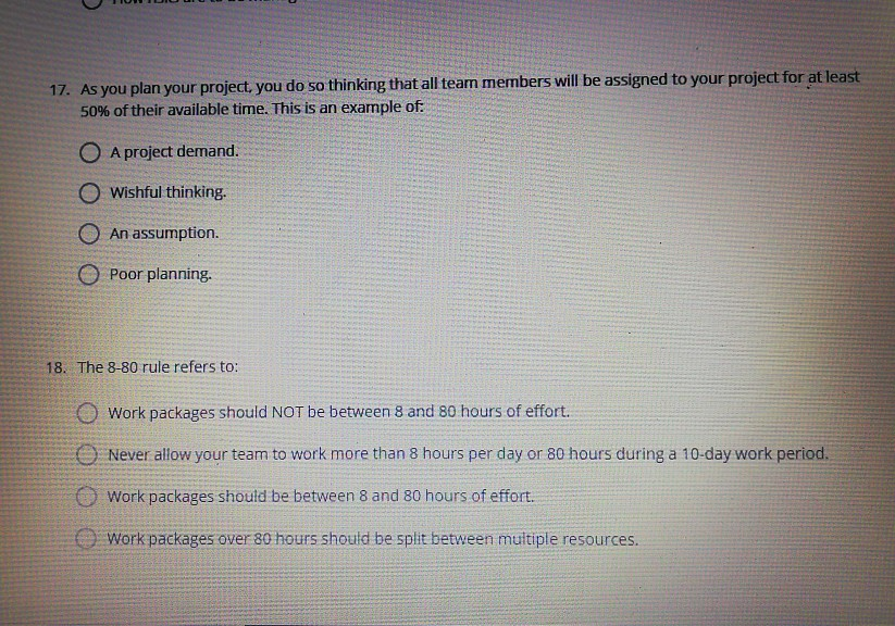 Solved 1. True or False: A Project is defined as being | Chegg.com
