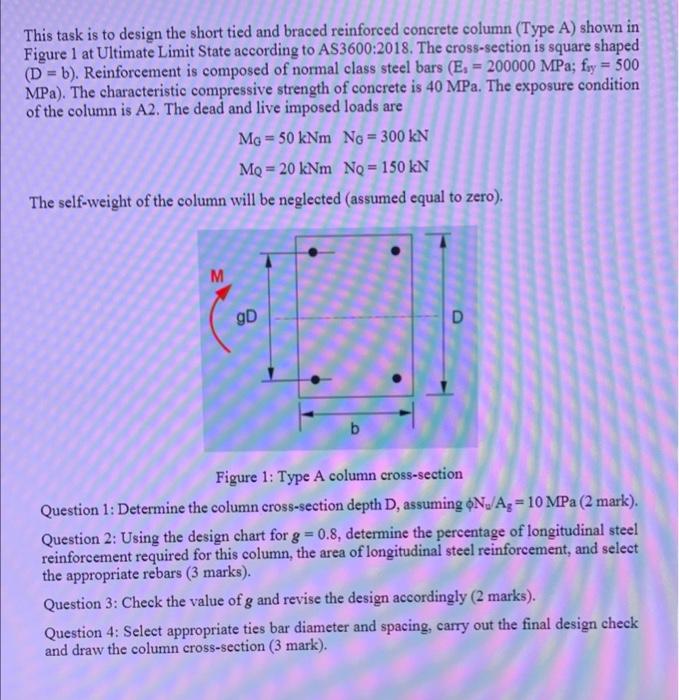 Solved This task is to design the short tied and braced | Chegg.com