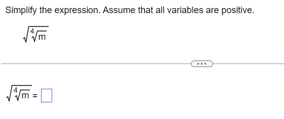 Solved Simplify the expression. Assume that all variables | Chegg.com