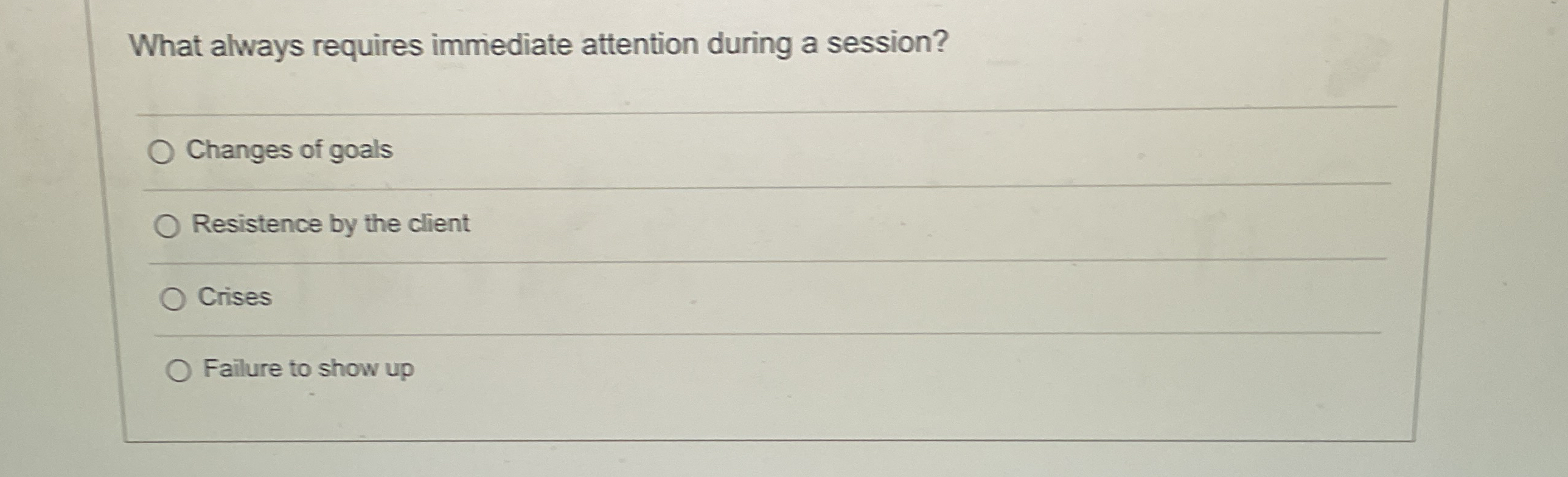 Solved What always requires immediate attention during a | Chegg.com
