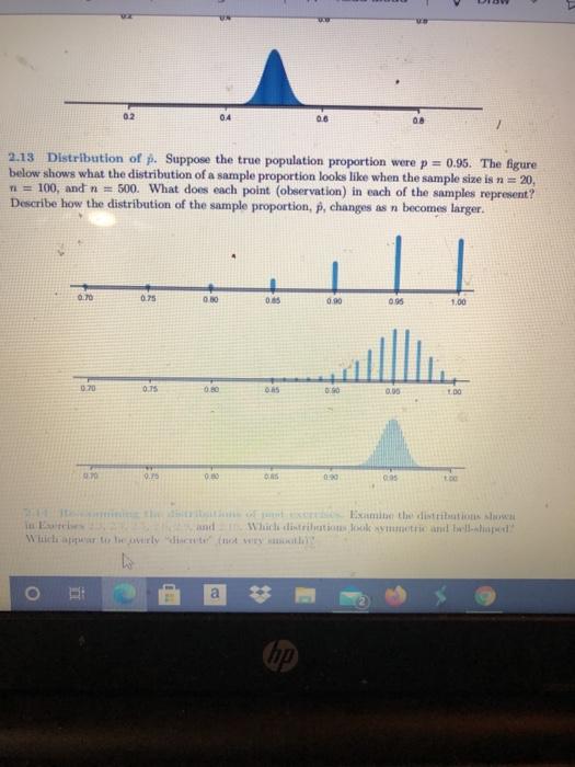 Solved 02 04 0.6 2.13 Distribution of p. Suppose the true | Chegg.com Solved 02 04 0.6 2.13 Distribution of p. Suppose the true | Chegg.com