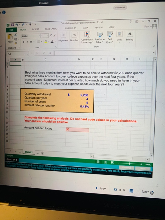 Solved 7 Calculating Number Of Periods Excel Formulas 