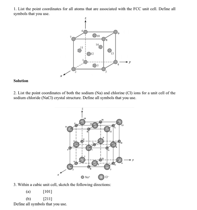 Solved In The FCC Unit Cell Shown Below, A) Draw ONE, 56% OFF