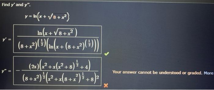 Solved Find y′ and y′′ | Chegg.com