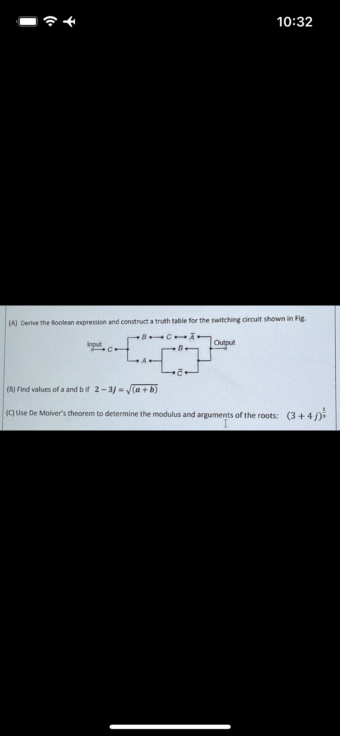 Solved Solve fast please will upvote10:32(A) ﻿Derive the | Chegg.com
