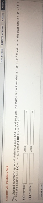 Solved FULL SCREEN PRINTER VERSION « BACK NEXT Chapter 23, | Chegg.com