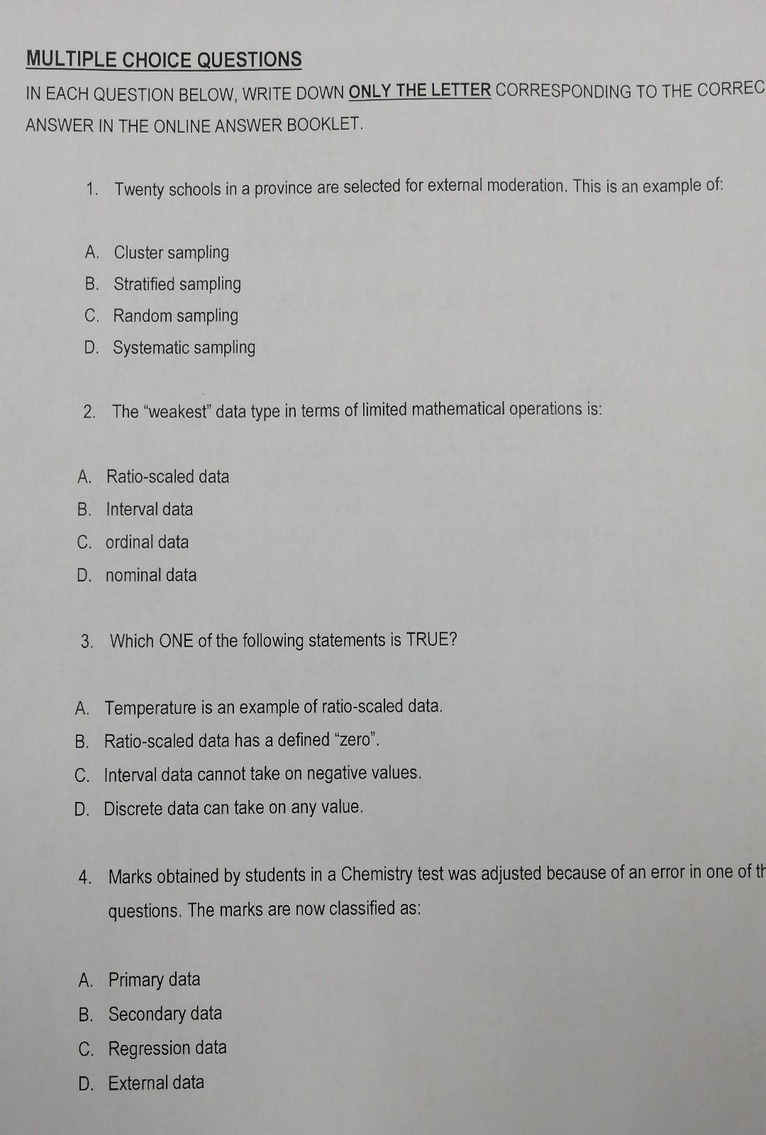 Solved MULTIPLE CHOICE QUESTIONS IN EACH QUESTION BELOW, | Chegg.com