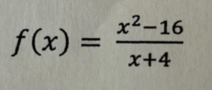 Solved What is the vertical asymptote of f(x)=x2-16x+4 | Chegg.com