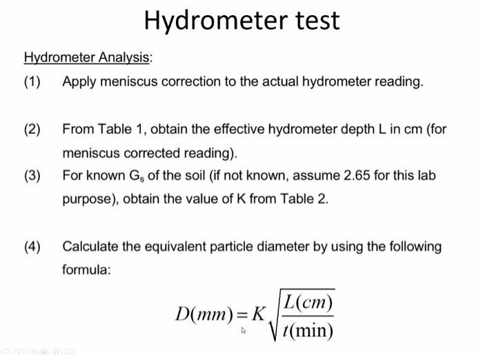 Solved Graph the hydrometer results calculate the Cu&Cz | Chegg.com