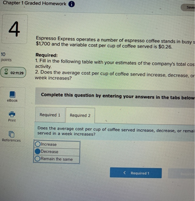 Solved Dashboard Chapter 1 Graded Homework Graded Homework | Chegg.com