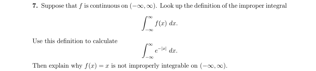 Solved Suppose that f ﻿is continuous on (-∞,∞). ﻿Look up the | Chegg.com