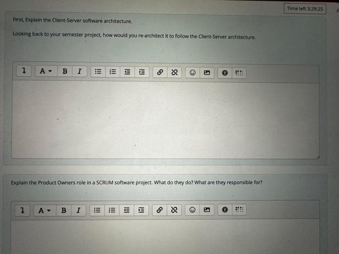Solved First. Explain the Client-Server software | Chegg.com