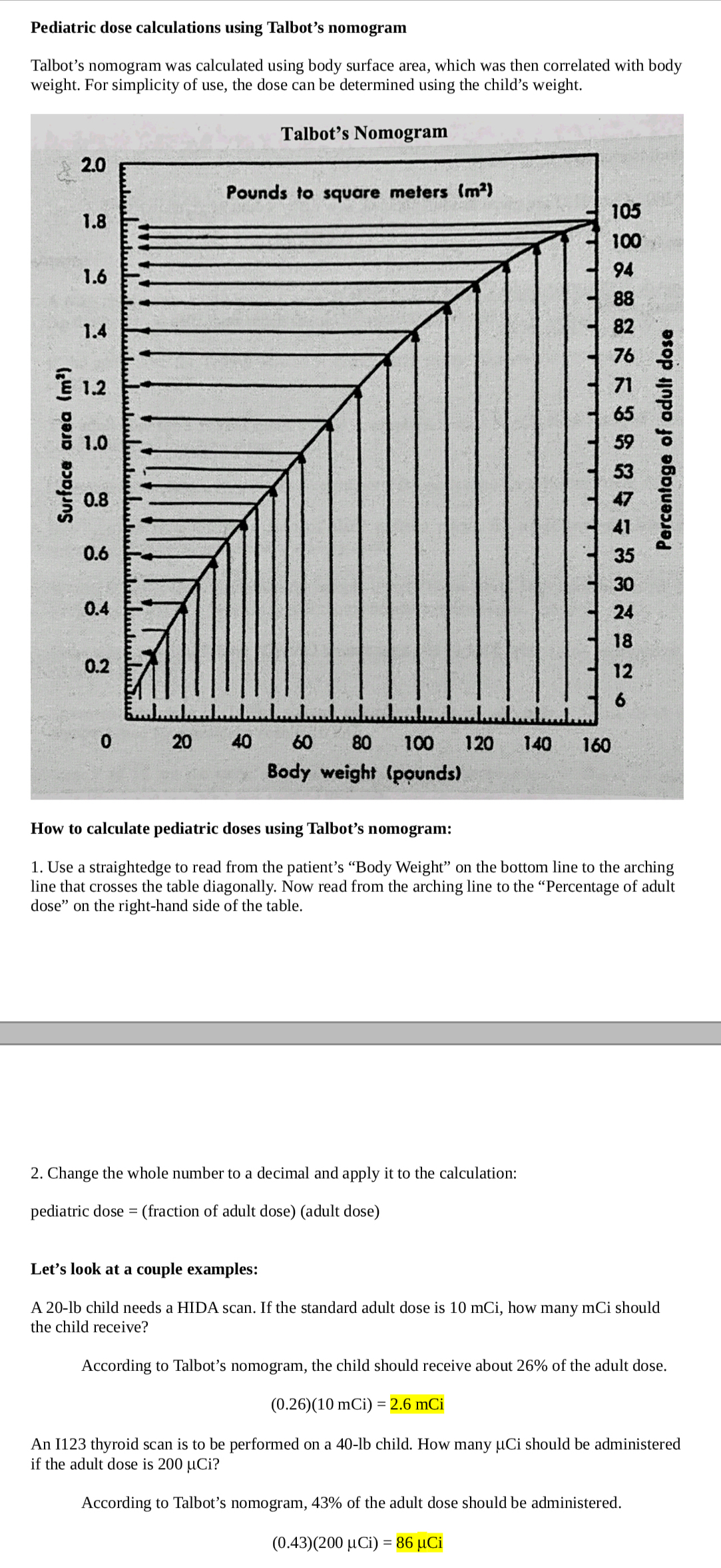 Solved 1. ﻿a 90-lb boy is scheduled for MUGA scan. The | Chegg.com