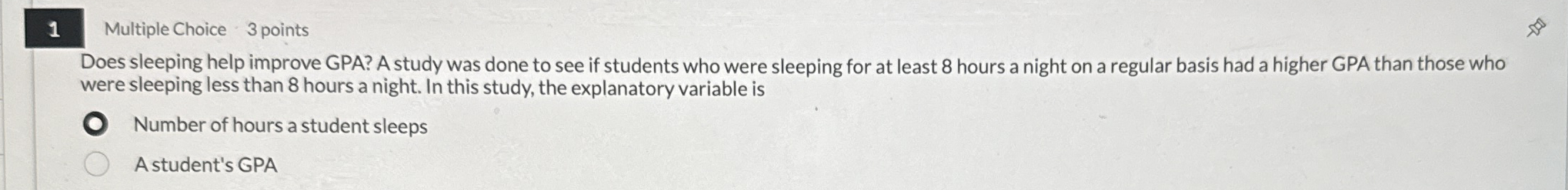 Solved 1Multiple Choice 3 ﻿pointsDoes sleeping help improve | Chegg.com
