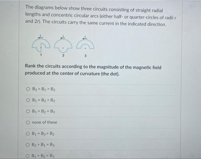 Solved The diagrams below show three circuits consisting of | Chegg.com