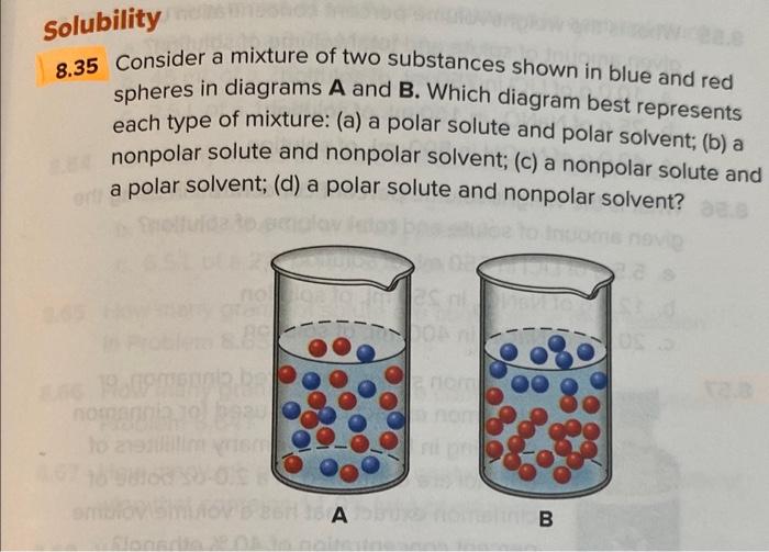 Solved 8.35 Consider a mixture of two substances shown in | Chegg.com