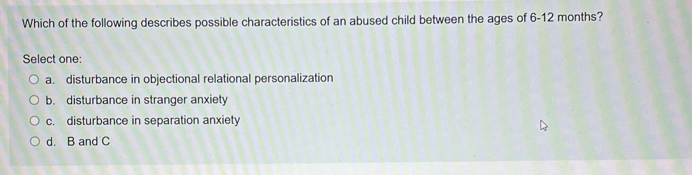 Solved Which of the following describes possible | Chegg.com