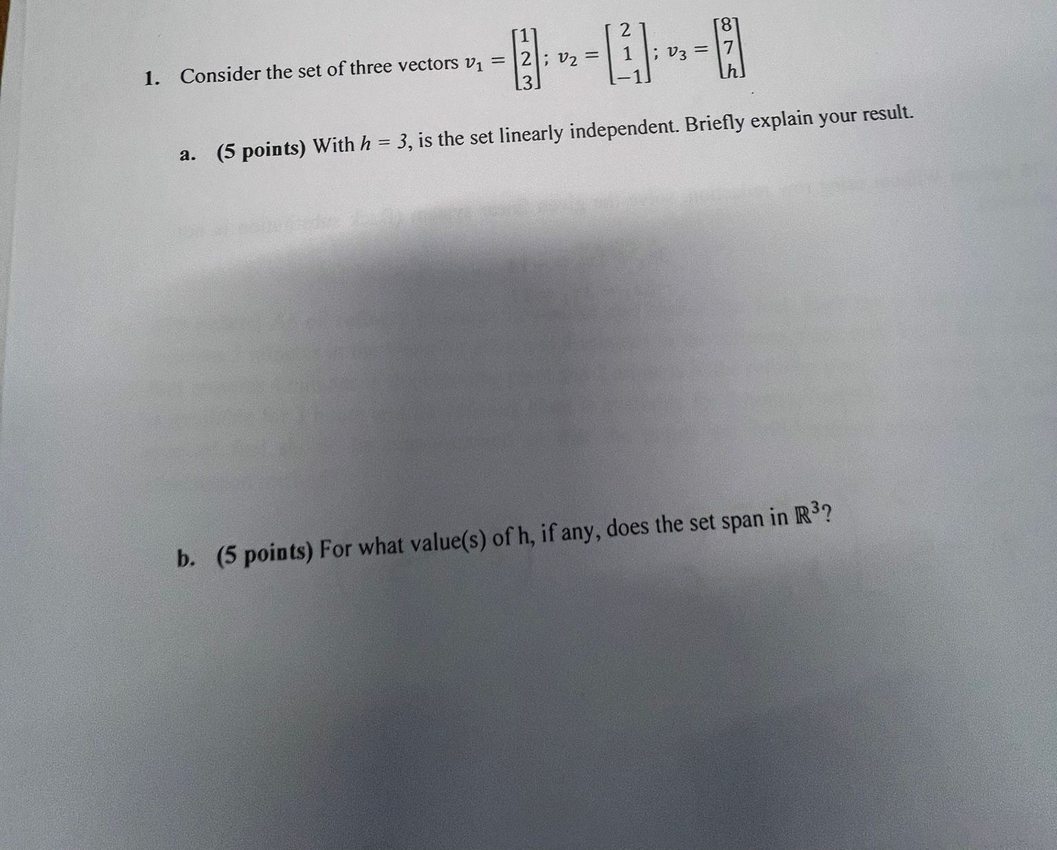 Solved Consider the set of three vectors | Chegg.com