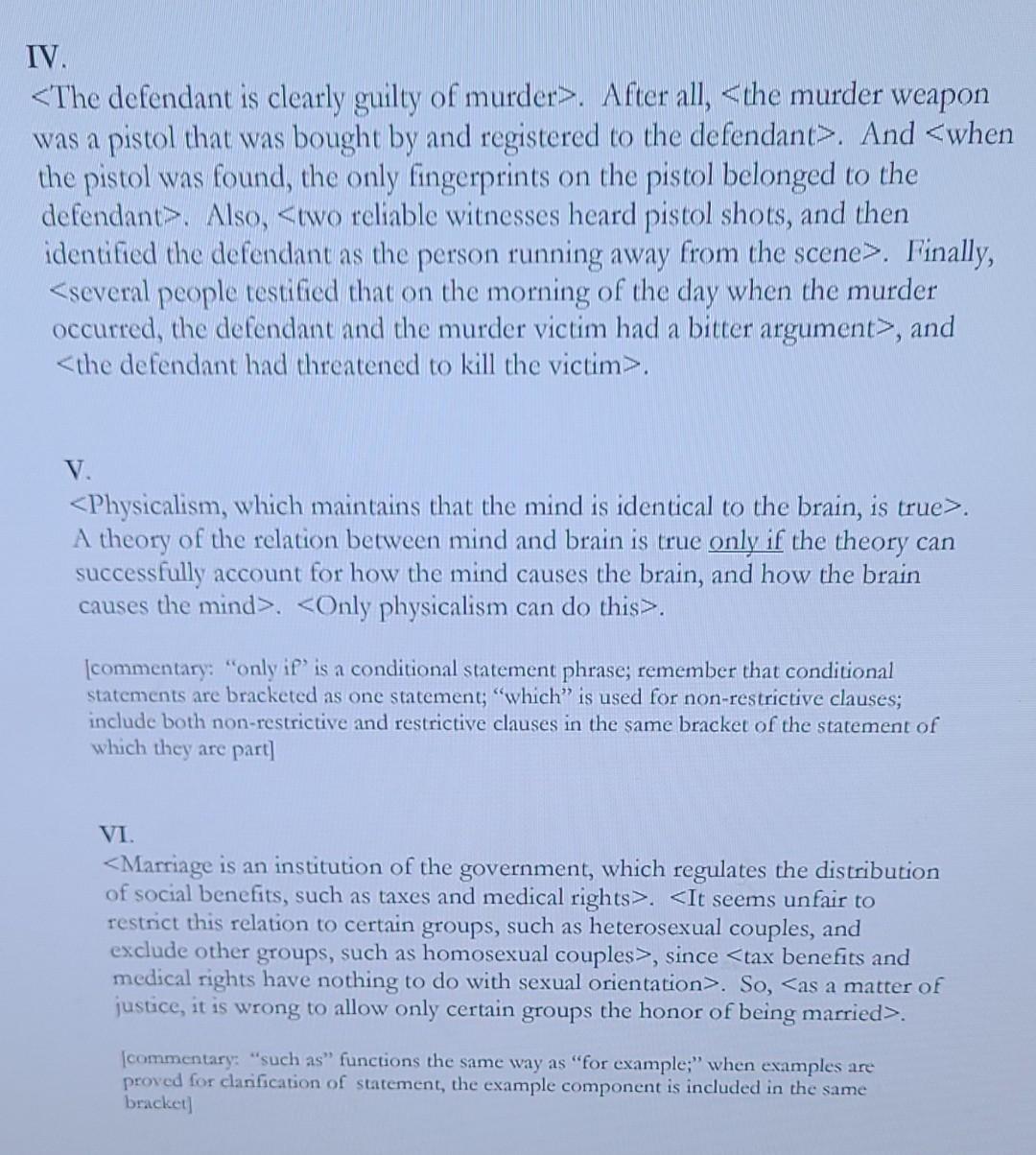 Diagramming Arguments ** Diagram the following | Chegg.com
