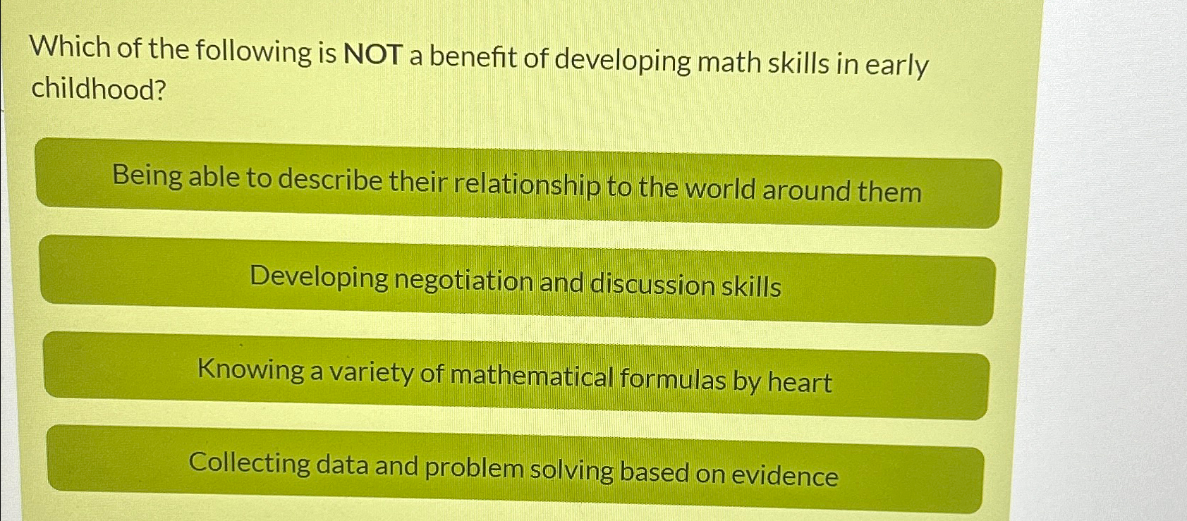 Solved Which of the following is NOT a benefit of developing | Chegg.com