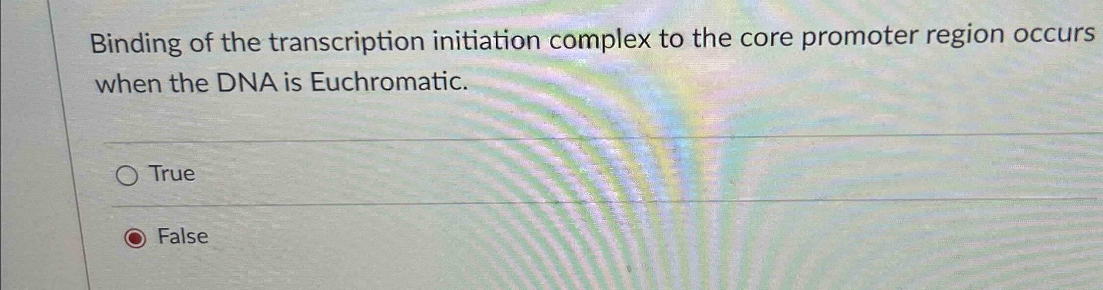 Solved Binding of the transcription initiation complex to | Chegg.com