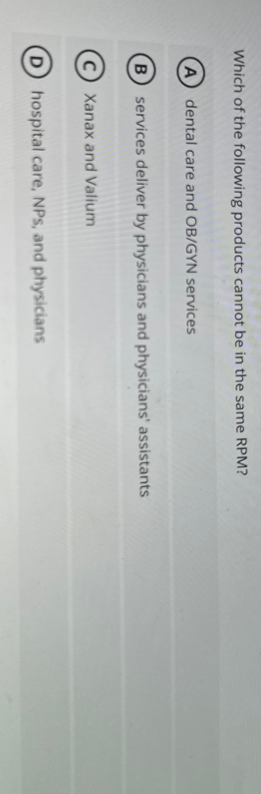 Solved Which of the following products cannot be in the same | Chegg.com