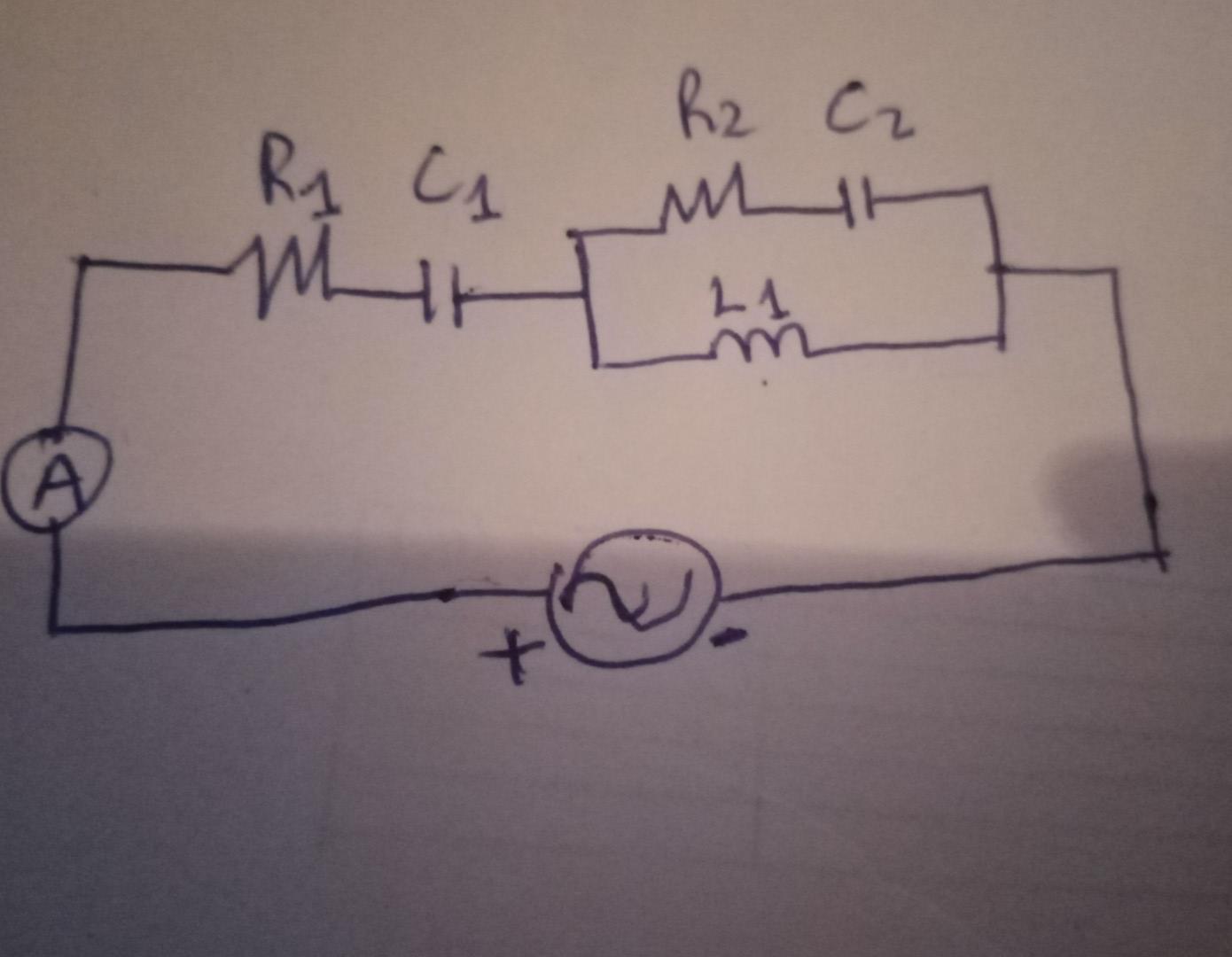 Solved Calculate impedance of L1, C1 and calculate also R1, | Chegg.com
